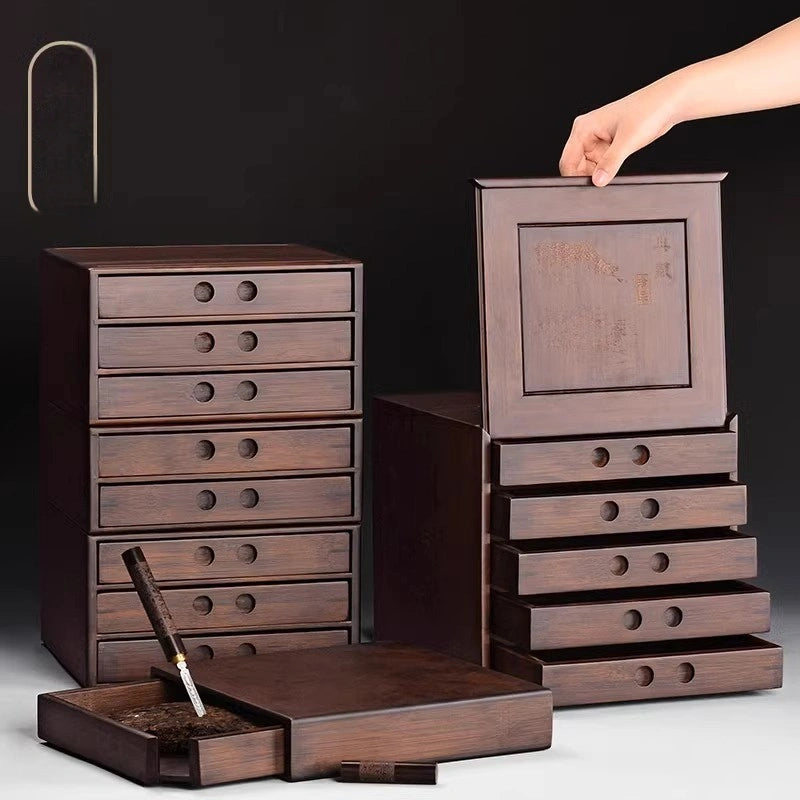 Bamboo Tea Cake Storage Cabinet – Orientaleaf