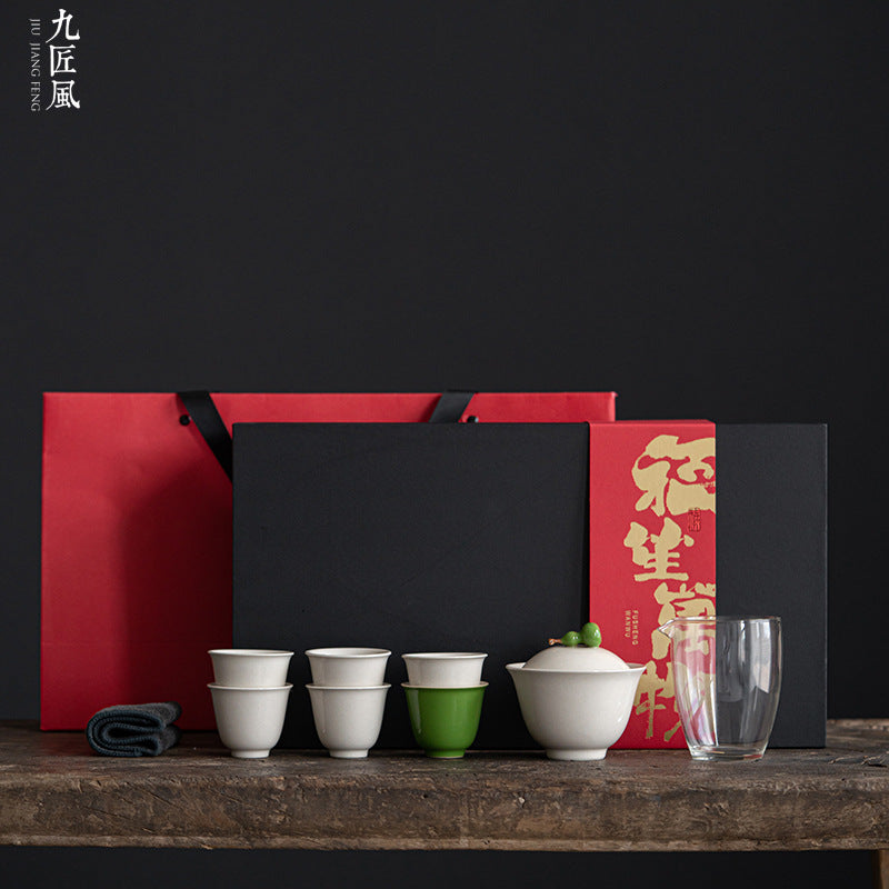 Plant Ash Gaiwan Tea Set - Jiu Craftsman Style – Orientaleaf